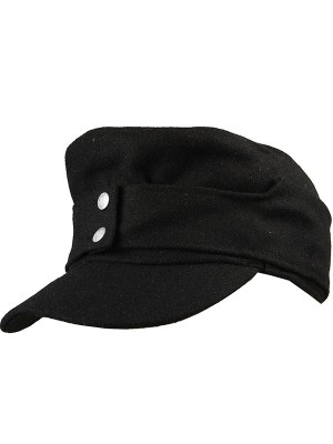 Replica of German Army EM Panzer M43 Black Wool Field Cap for Sale